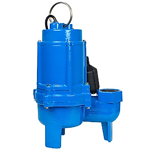 Little Giant LG-SEW75T 115 Volt, 3/4 HP, 8400 GPH Cast Iron Sewage Pump with Tethered Switch and 20-Ft. Cord, Blue, 14942662