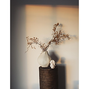 LAWA Cascading Wave Candle - Large Beautiful Handmade Pillar Scented Soy Wax Candle Elegant Bubble Aesthetic Candle Housewarming Gift Home Room Shelf Decor Idea White (Small)