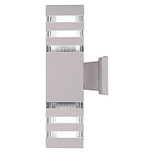 AOZBZ Modern Outdoor Wall Light, Waterproof Wall Mount Light Fixtures, Up Down Dual Head Lighting Source, Porch lights for Courtyard Garden Corridor (2 pack)