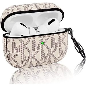 AirPods Pro 2nd Generation Case with Keychain, Luxury Newest Full-Body Hard Shell Shock-Absorbing Airpods Pro 2 Protective Cover Wireless Charging Case [Front LED Visible]