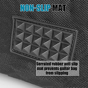 GLEAM Acoustic Guitar Gig Bag - 0.35 Inch Sponge Padding Fit 39-41 Inch Guitar Waterproof Black