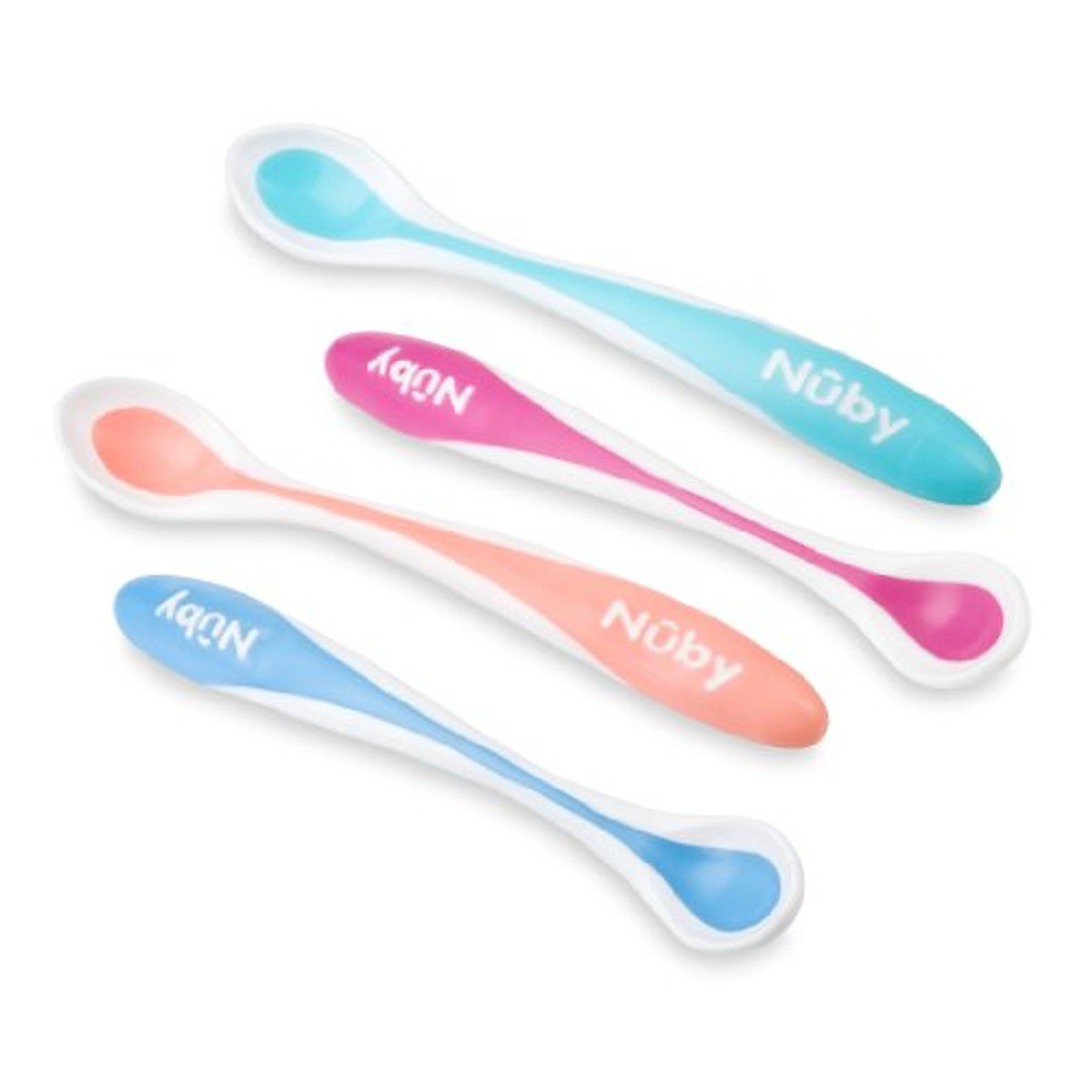 Nuby Hot Safe Feeding Spoons, 4 Count