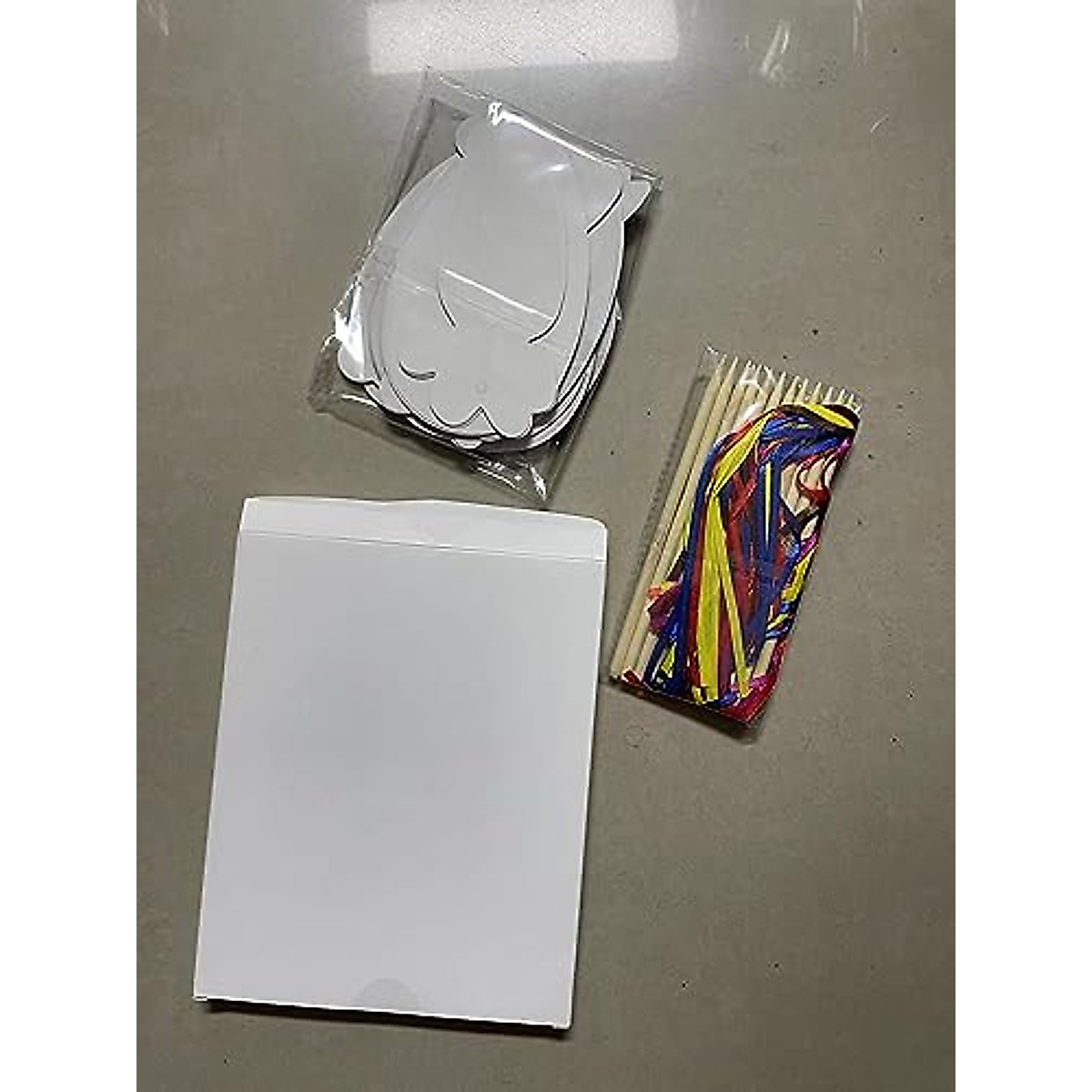 GOMANCHE 48 Pcs Easter Scratch Crafts for Kids, Rabbit Bunny Carrot Easter Egg Rainbow Scratch Paper Ornaments with Wooden Stick and Ribbon for Easter Party Favors