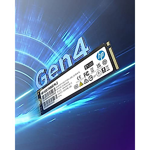 HP FX900 1TB NVMe Gen4 Gaming PC SSD - PCIe 4.0, 16 Gb/s, M.2 2280, 3D TLC NAND Internal Solid State Hard Drive Up to 5000 MB/s - 57S53AA#ABB