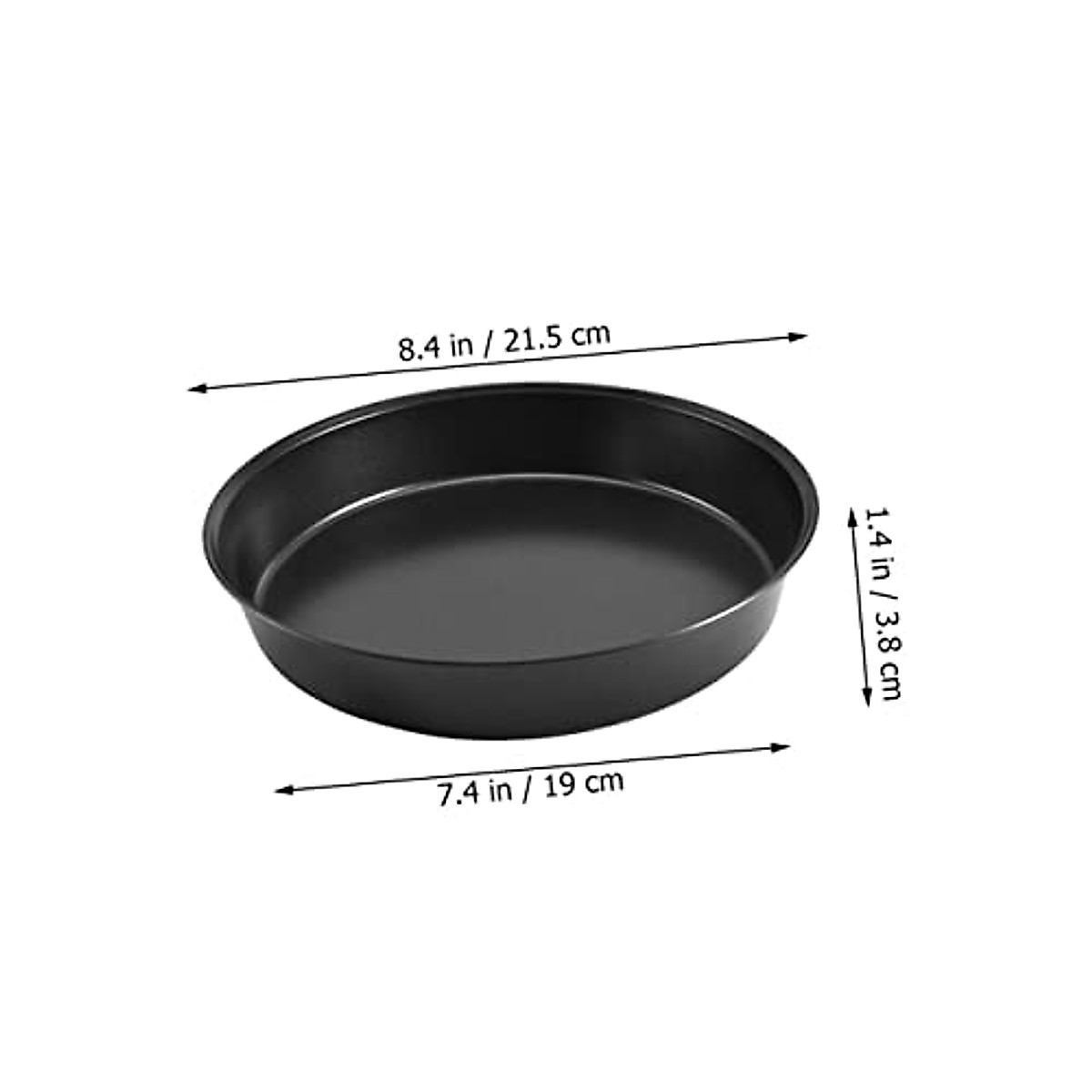 SOLUSTRE 8 Inch Baking Dish Wedding Cake Plates Tortilla Cooker Bread Tray Kitchen Baking Tray Crisper Pan Bakery Pizza Plate Baking Tool Non-stick Oven Pan Pancake Oven Pan Carbon Steel