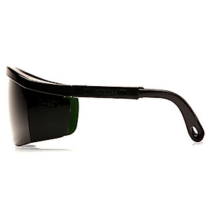 Pyramex Integra Safety Eyewear, 5.0 Ir Filter Lens With Black Frame