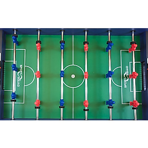 Sport Squad FX40 40 inch Table Top Foosball Table for Adults and Kids - Compact Mini Tabletop Soccer Game - Portable Recreational Hand Soccer for Game Room & Family Game Night - Incl. 2 Foosball Balls