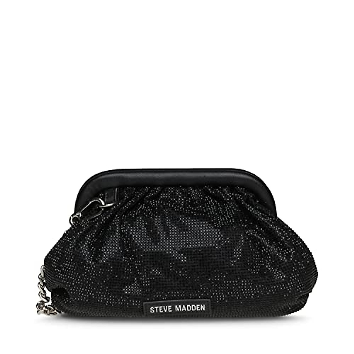 Steve Madden Nikki-R Rhinestone Clutch Crossbody, Black