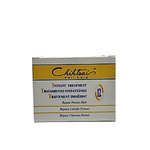 Chihtsai No. 12 INSTANT Treatment, Repair Porous Hair Conditioner (with Sleek Steel Pin Tail Comb) Silk Protein and Vitamin E, Number 12 (5.1 oz / 150 ml)