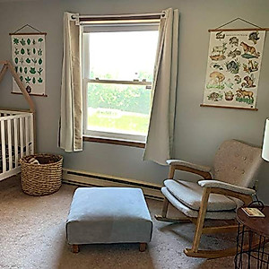 FALAMON 2 Pack Magnetic Poster Hanger Frame, 12x16 12x18 12x24 Teak Wood Magnet Poster Frame for Posters, Prints, Photos, Pictures, Maps, Scrolls, and Canvas Artwork