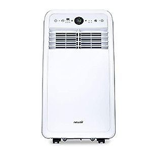Newair Portable Air Conditioner & Dehumidifier | 8,000 BTU | Compact White Portable AC | Portable Fan With 3 Cooling Modes Window Air Conditioner | Small A/C Swamp Cooler With Remote
