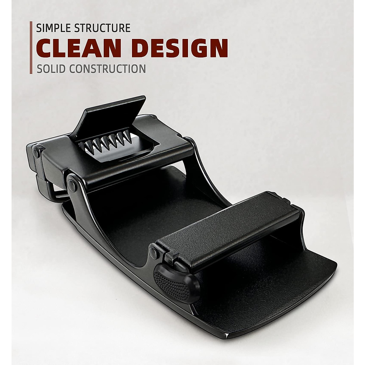 BULLIANT Belt Buckles for Mens Ratchet Belts Width 1 3/8(Black,1 3/8" Belt Width Buckle)