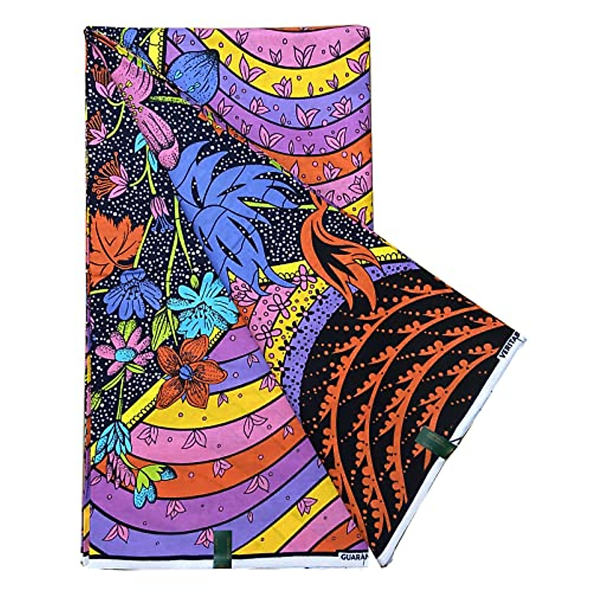 African Fabric, African Print Fabric, Cotton African Material Kente Cloth Wax Fabric, African American Dutch Fabric by The Yard 6 Yards for Women Men (FC191)