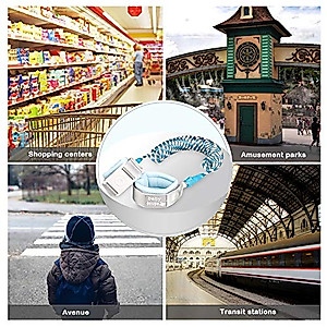 Toddler Leash Safety Harness with Induction Lock, Reflective Anti Lost Wrist Link Walking Belt Straps for Toddlers, Babies, Kids, Wrist Band for Outdoor Activities, Shopping (Blue, 2m)