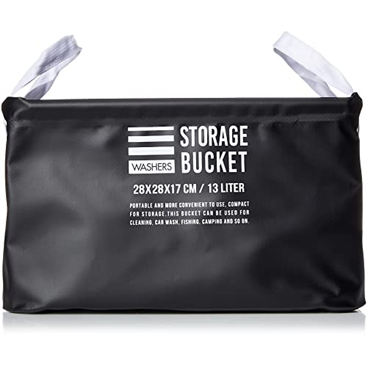 Gendai Hyakka Washers A317BK Tarpaulin Basket, BK Size: Approx. W 11.0 x D 11.0 x H 6.7 inches (28