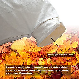 Haiouus Universal Leaf Vacuum Blower Bag Bottom Debris Dump Bag, Compatible with Leaf Blowers and Ultra Blower Rake