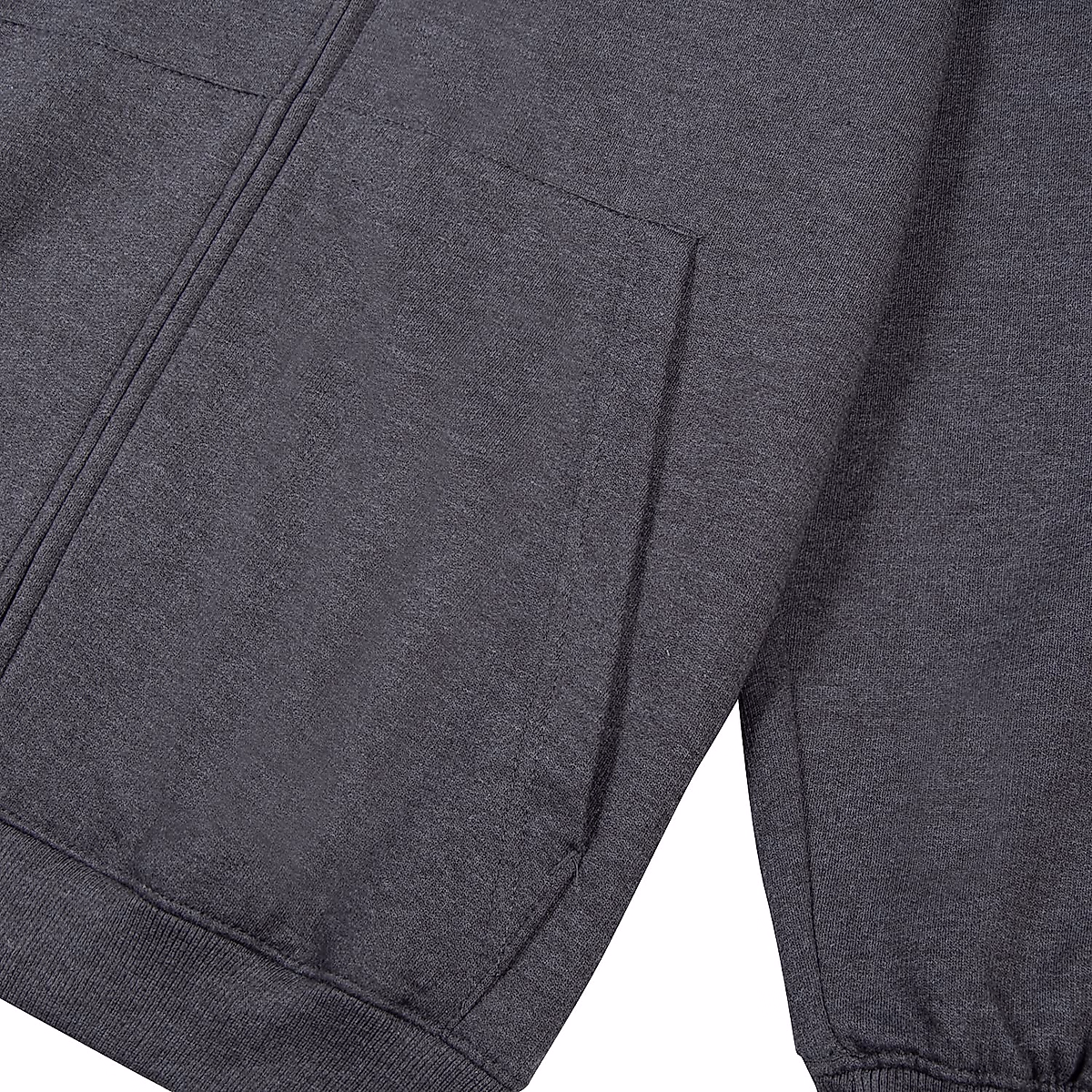 Champion Big and Tall Zip Hoodies for Men – Men’s Heavyweight Zip Hoodie Jacket Charcoal Heather