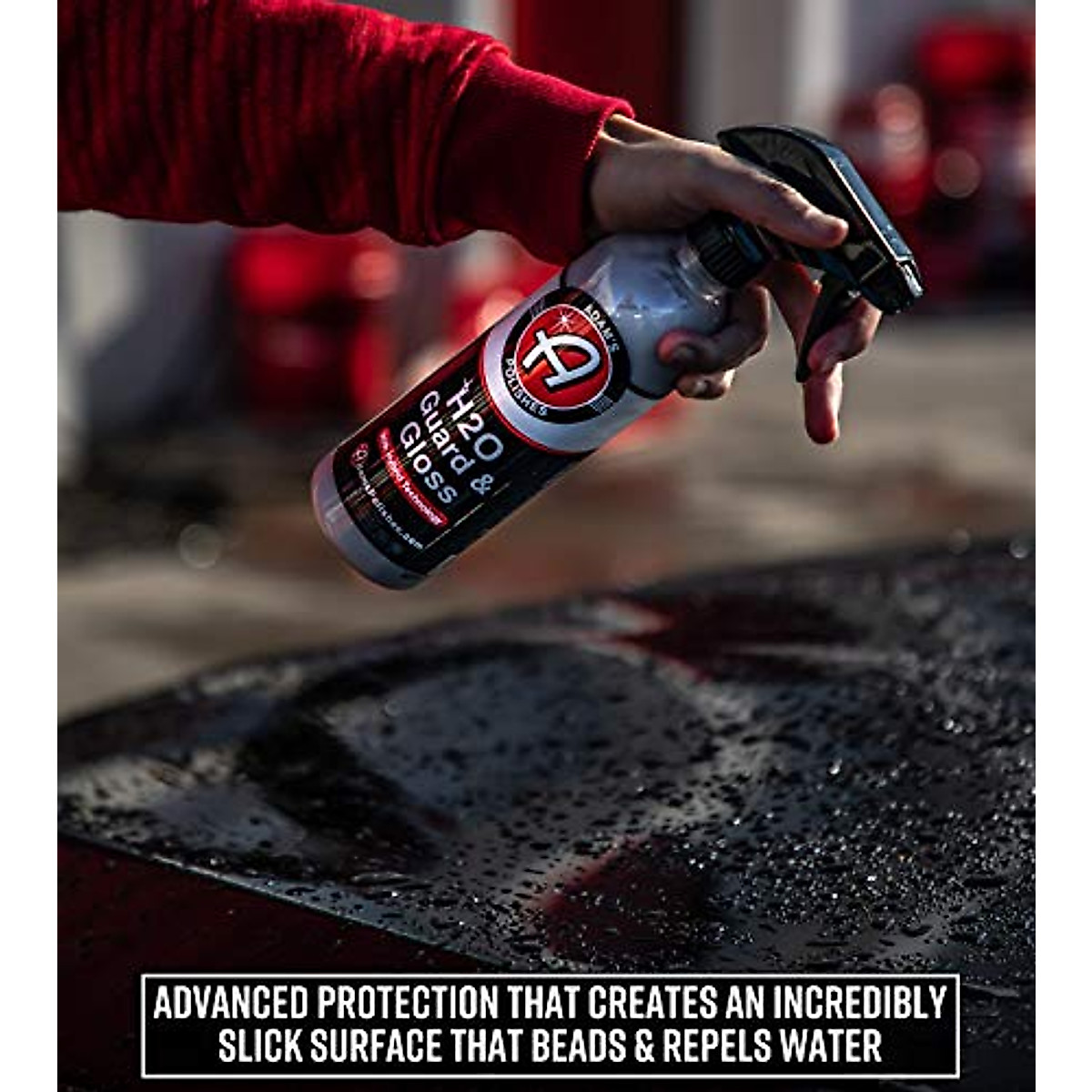Adam’s H2O Guard & Gloss (16oz) - Car Detailing Hybrid Top Coat Silica Sealant, Car Wax & Polish Quick Detailer | After Car Wash Seals, Shines, and Protects All Exterior Surfaces
