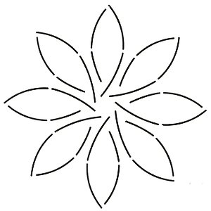 Quilting Creations Pinwheel Quilt Stencil