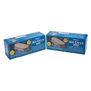 Davis Instruments Air-Dryr 500 Dehumidifier Bundle (2 Pack) Quiet Boat Dehumidifier for Moisture Problems and Wet Air Solution - Portable Dehumidifier for RVs, Campers, Boats, Home, Office and More!