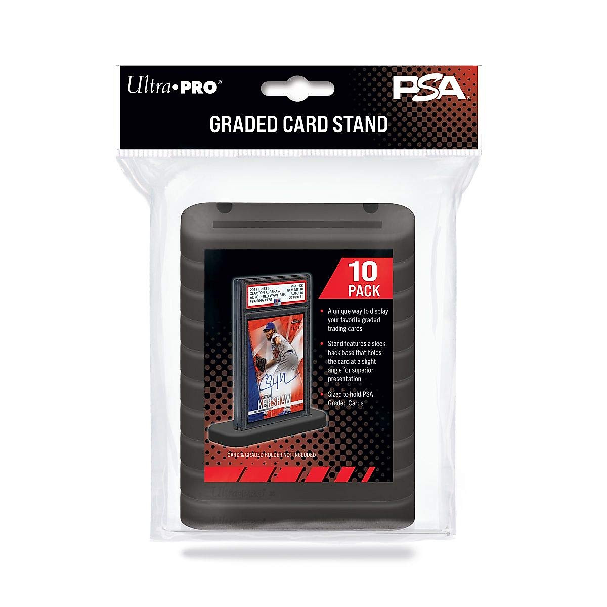 Ultra Pro Pack of 10 PPE Rating Card Stands - Display Your Top, Favourite or Most Valuable Card in Style to All Your Friends and Family