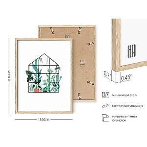 HAUS AND HUES Plant Pictures Wall Art Succulent Art Wall Decor Plant Prints Wall Art & Botanical Plant Wall Art Prints (Greenhouse, 12L x 16W, Unframed)