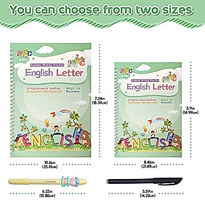 Magical Handwriting Workbooks Practice Copybook, Magic Calligraphy That Can Be Reused Handwriting Copybook Tracing Book (4books+Pens