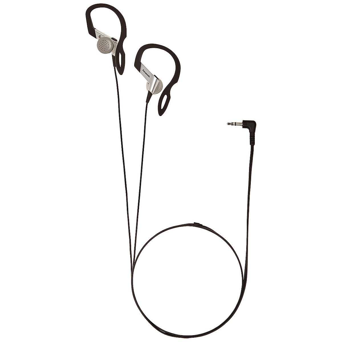 Panasonic RP-HS16-S In-Ear Earbud Heaphones with Flexible Ear Hinge (Silver)