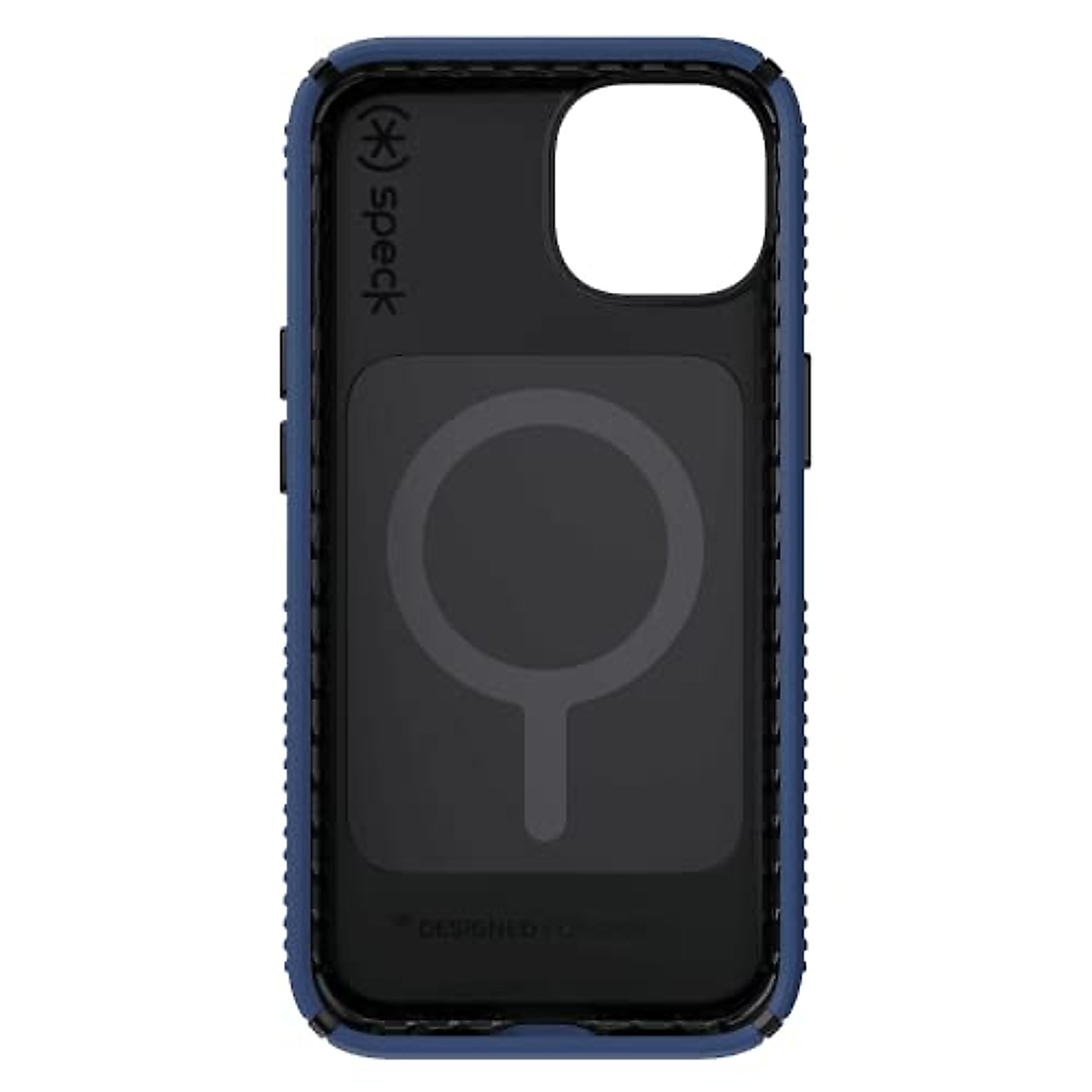 Speck Presidio2 Grip Case for Apple iPhone 13 -Polycarbonate, Shock-Absorbent, Coastal Blue and Black