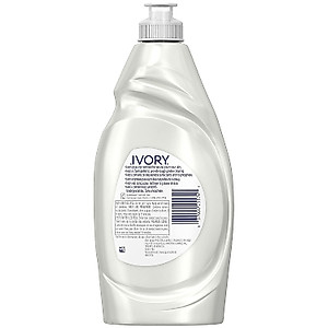 Ivory Dish Soap Classic Scent, Tough on Grease, Made Without Dyes, 24 fl oz (Pack of 10)