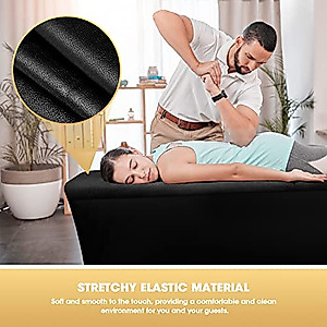 Onism Lash Bed Cover- Wipeable PU Leather Massage Table Cover, Waterproof, Soft Comfortable Spa Bed Cover, Suitable for Fits Grafting Eyelash Beds Massage Tables, Perfect for Salons Spa Home Use