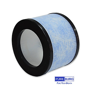PUREBURG TZ-K1 True HEPA Replacement Filter Compatible with ToLife TZ-K1,Intelabe EP1080, AROEVE MK01 MK06,Kloudi DH-JH01, POMORON MJ001H & FreAire HAP601 Air Purifiers,2-Pack