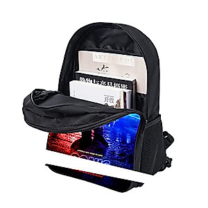 KAAUSE Kids Backpack 3D Cartoon Printed School Bags Travel Backpack 16 Inch Bookbag Gifts For Teens Boys Red