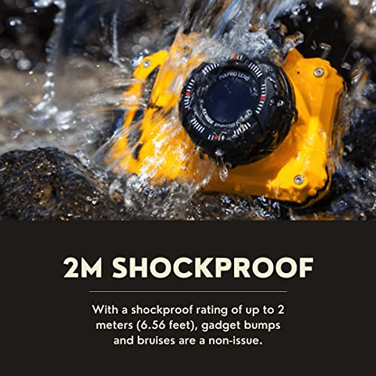 Kodak PIXPRO WPZ2 Rugged Waterproof 16MP Digital Camera with 4X Optical Zoom with Koah Nostrand Gadget Bag with Accessory Kit, 32GB UHS-I microSDHC, and Floating Strap Bundle (4 Items)