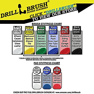 Drill Brush Power Scrubber by Useful Products - Cleaning Supplies - Oven Cleaner - Cast Iron Cleaner - Kitchen Cleaning Supplies - Cleaning Kits - Kitchen Accessories - Stove Top Cleaner - Scrub Brush