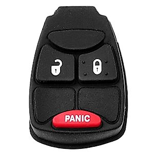 AKS Keys New Keyless Remote Key Fob Accessory Rubber Pad 3 Buttons Compatible with Chrysler