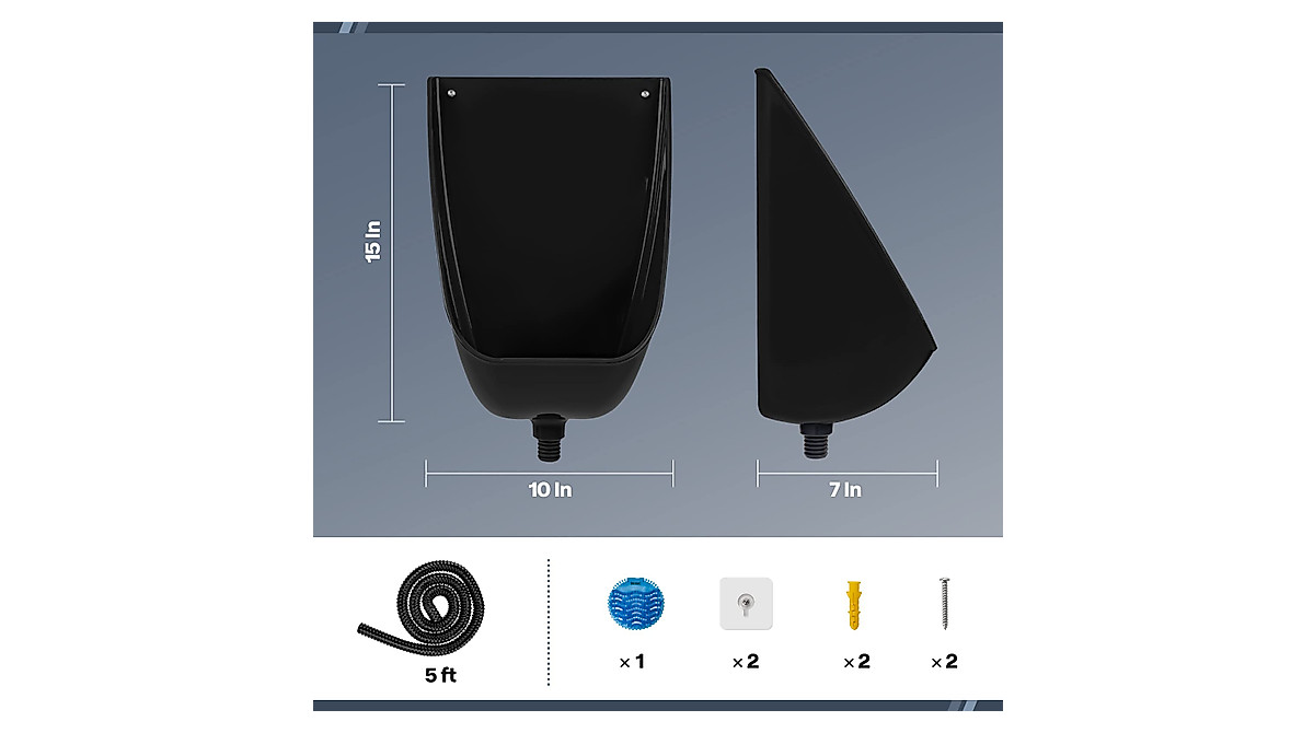 Düvkori Plastic Urinals for Men - Water Saving & Easy Install
