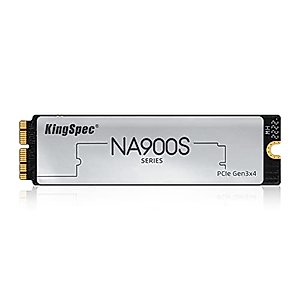 KingSpec 512GB NVMe SSD for MacBook, Ultra-Slim M.2 PCIe Gen3x4 Internal Solid State Drive with 3D NAND Flash, Compatible with MacBook Air 2013-2017 / MacBook Pro (Retina) 2013-2017 / iMac/Mac