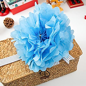 Koogel 320 Sheets Blue Tissue Paper, 14Inch Gift Wrapping Paper Bulk Thickened Craft Tissue Paper for DIY Crafts Party Holiday Gifts Box Decoration