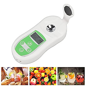 Demeras Brix Refractometer, Sugar Content Tester Accurate Portable Sensitive 0-32％ for Industry