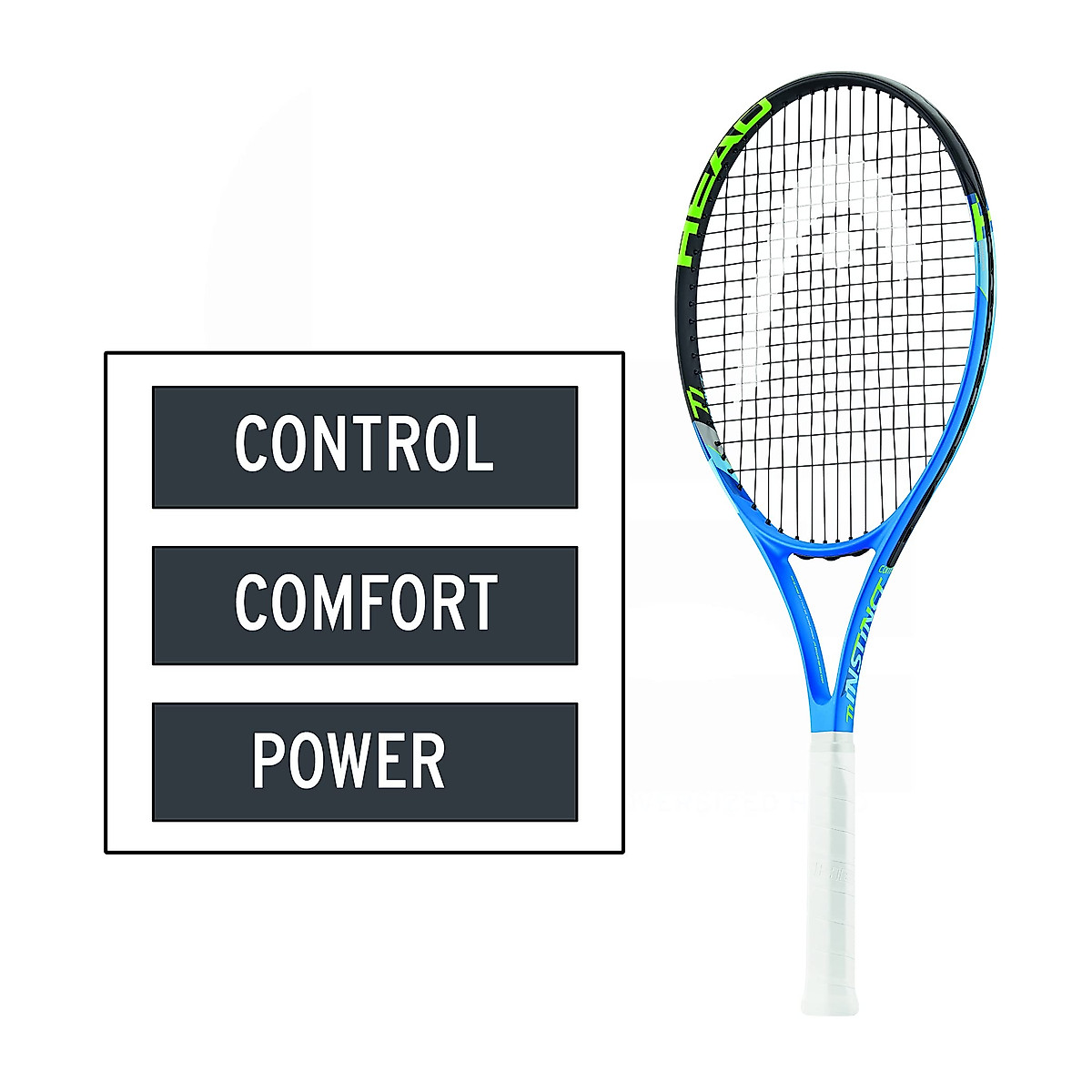 HEAD Ti. Instinct Pre-Strung 27 in. Black/Blue Tennis Racquet