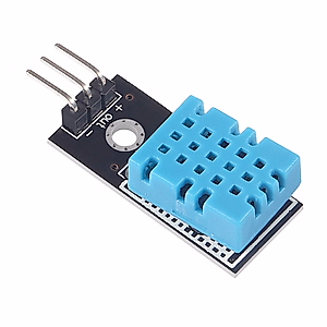 6pcs DHT11 Temperature Humidity Sensor Module Digital Temperature Humidity Sensor 3.3V-5V with Wires, Humidity Measure Range 20%-95% Temperature Measure Range 0-50℃