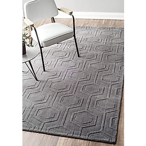 nuLOOM Hand Woven Ambrose Accent Rug, 3x5, Grey