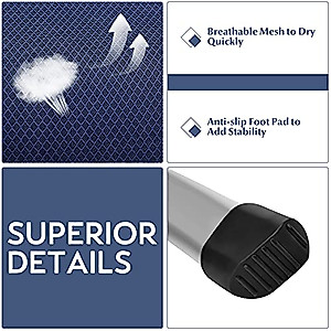 Giantex Set of 2 Patio Chairs, Folding Outdoor Chairs, High Back Recliner with Headrest and Armrests 7 Levels Adjustable Camping Chairs Safe Lock Lawn Chairs Porch Balcony Furniture, Blue