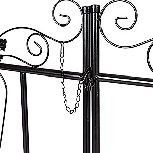 Kintness Garden Arch Arbor with Gate Trellis Arbour Archway for Climbing Plants Outdoor Garden Lawn Backyard …