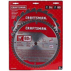 CRAFTSMAN 10" Miter Saw Blade, Combo Pack (CMAS210CMB)