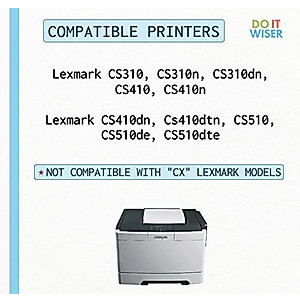 Do it Wiser Compatible Toner Cartridge Replacement for Lexmark 701HK 70C1HK0 - CS310dn CS310n CS410dn CS410n CS510de CS510dte (High Yield, Black)
