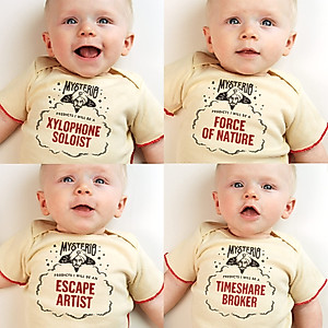 WRYBABY Mysterio Baby Tee Predicts Your Child's Future | Natural, 0-12M