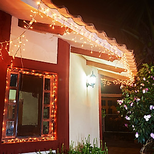 Mudder 200 Pieces 2.5V Replacement Christmas Tree Light Bulbs 50/100/150/200 Count Mini Incandescent Wire String Light Replacement Bulbs for Xmas Tree Decoration(Black Base with Orange Bulb)