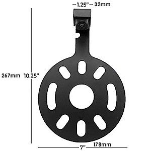 Roadpower Car Backup Camera Rear View Camera Reverse Camera for Jeep Wrangler Spare Tire Mount 2007-2018 Waterproof Wide Angle Aftermarket Camera Removable Guidelines with OEM Monitor Adapter.